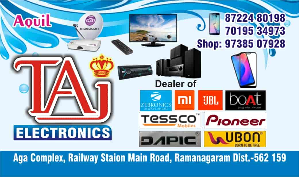 Taj Electronic in Mandipet,Ramanagara - Best Electronic Goods Showrooms ...