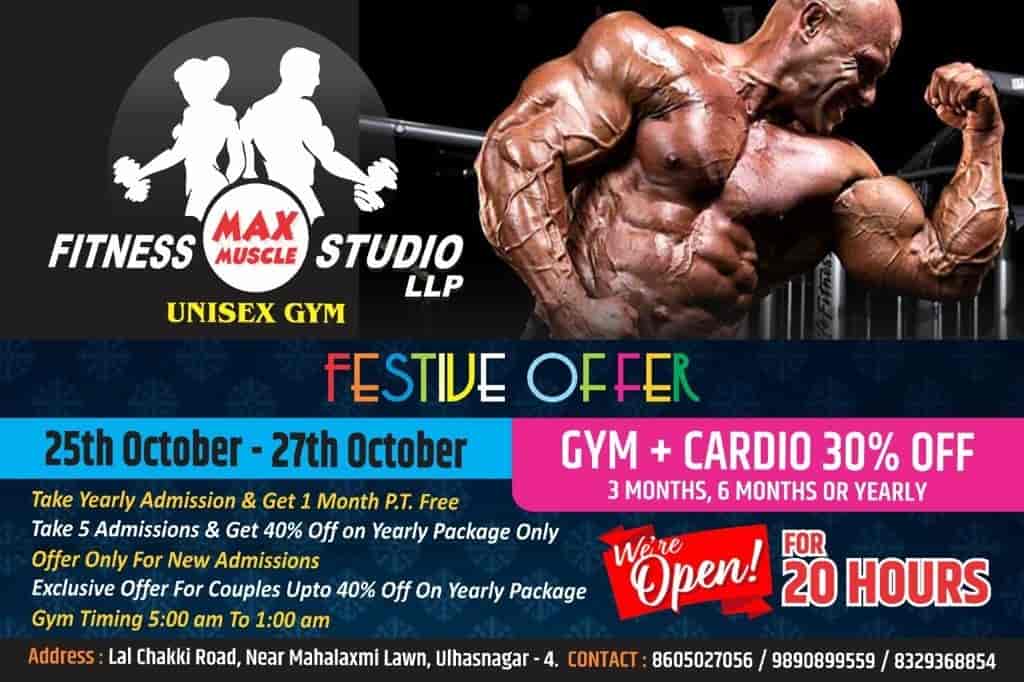Max Muscle Fitness Studio in Ulhasnagar No 4,Mumbai - Best Fitness ...