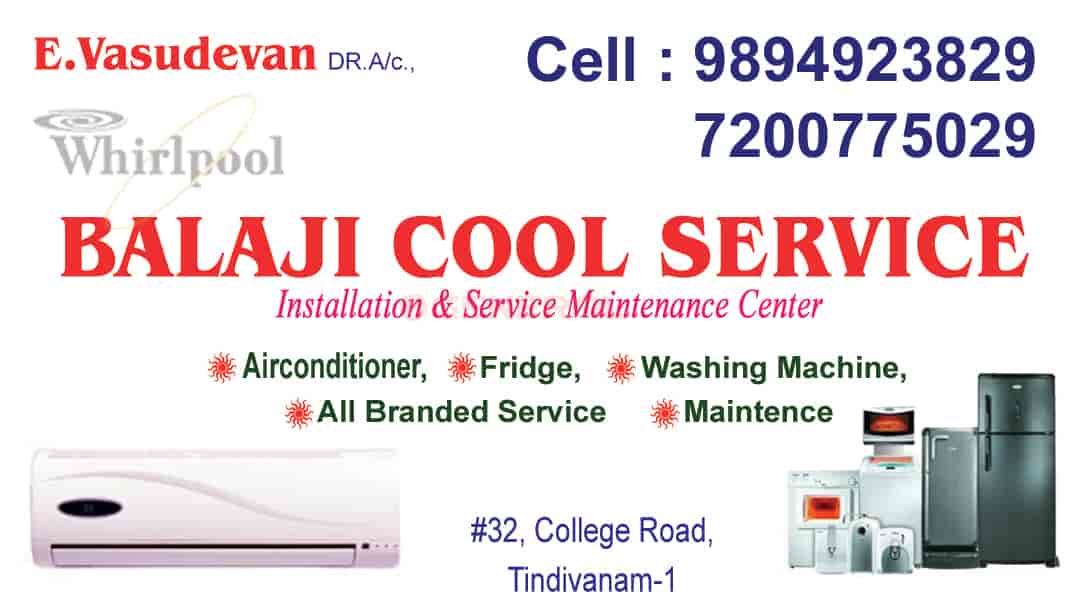 Balaji Cool Service in Tindivanam HO,Tindivanam - Best Refrigerator ...
