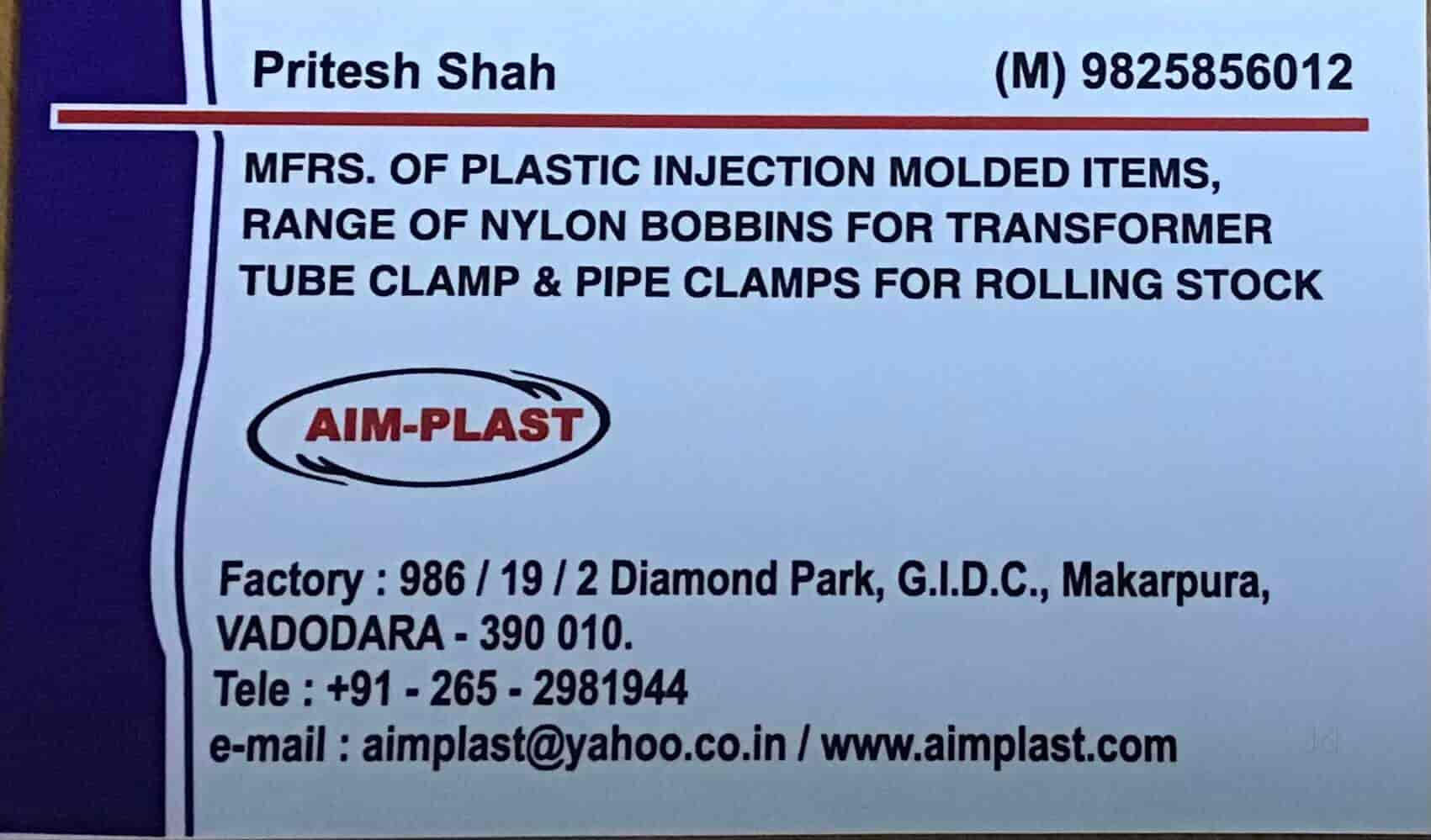Aim Plast - Manufacturer from Makarpura Industrial Estate, Vadodara ...
