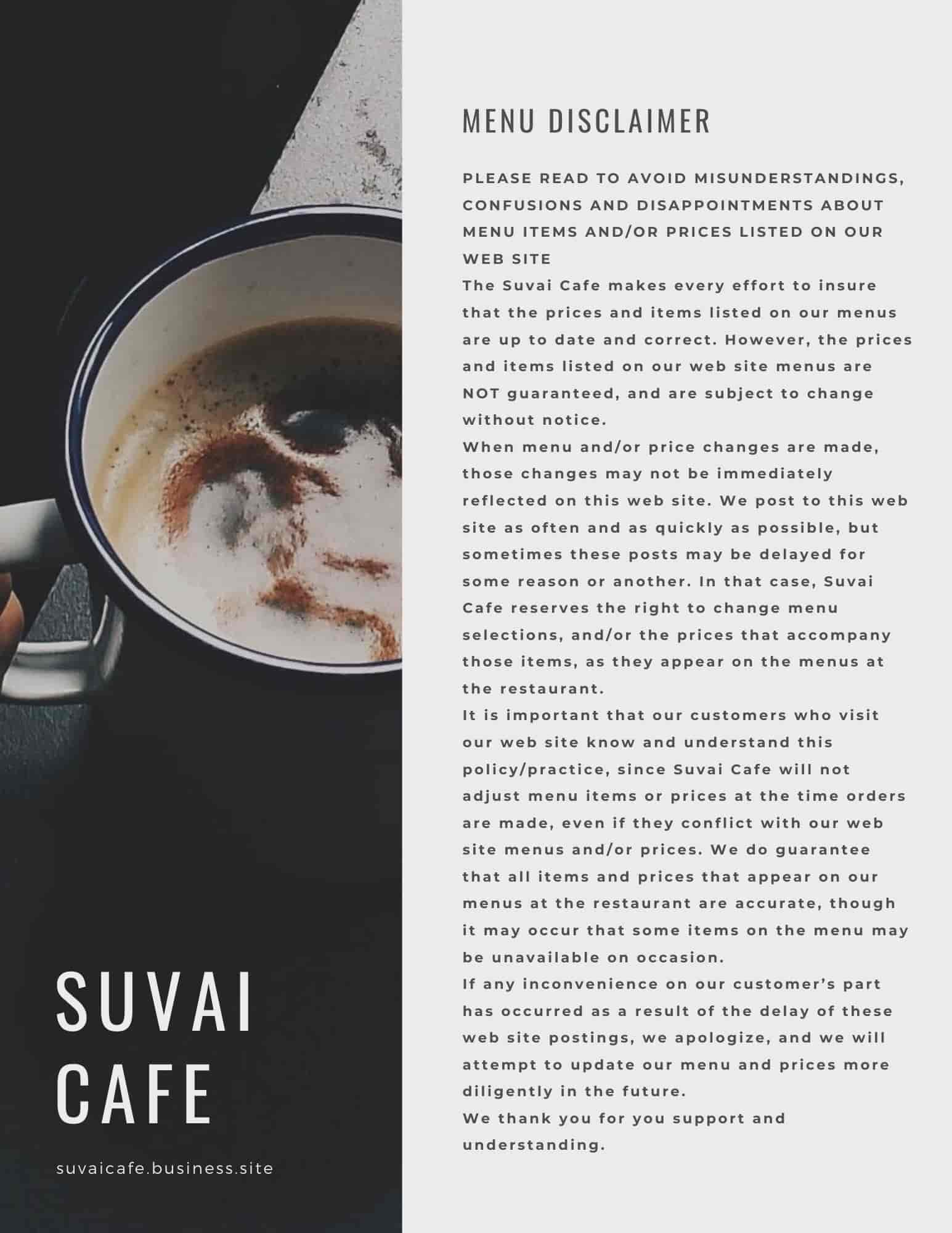 Suvai Cafe in Kamaraj Nagar,Vellore - Order Food Online - Best Coffee ...