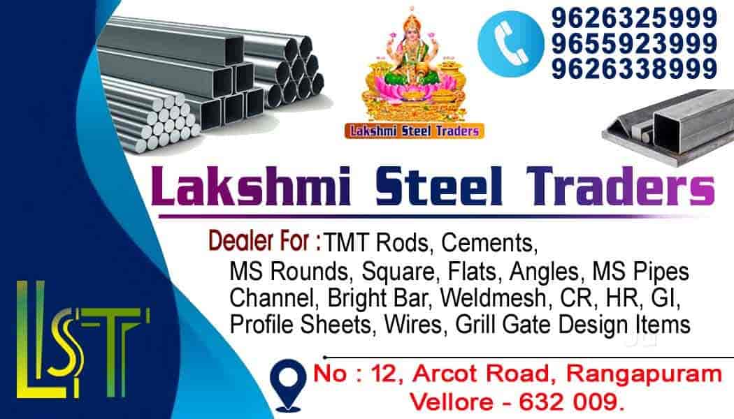 Lakshmi Steel Traders in Rangapuram,Vellore - Best Chettinad-Cement ...