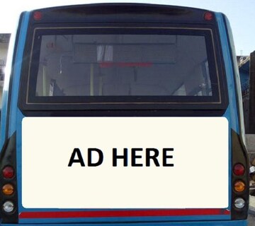bus back panel advertising