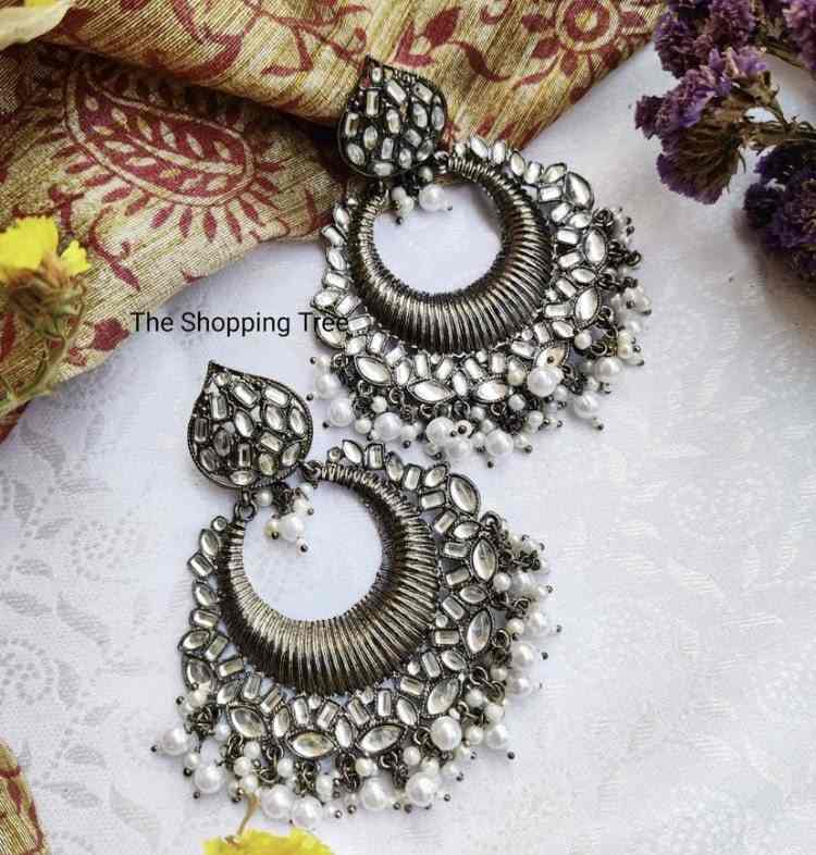 Black Metal Earrings Get Best Price from Manufacturers Suppliers in India