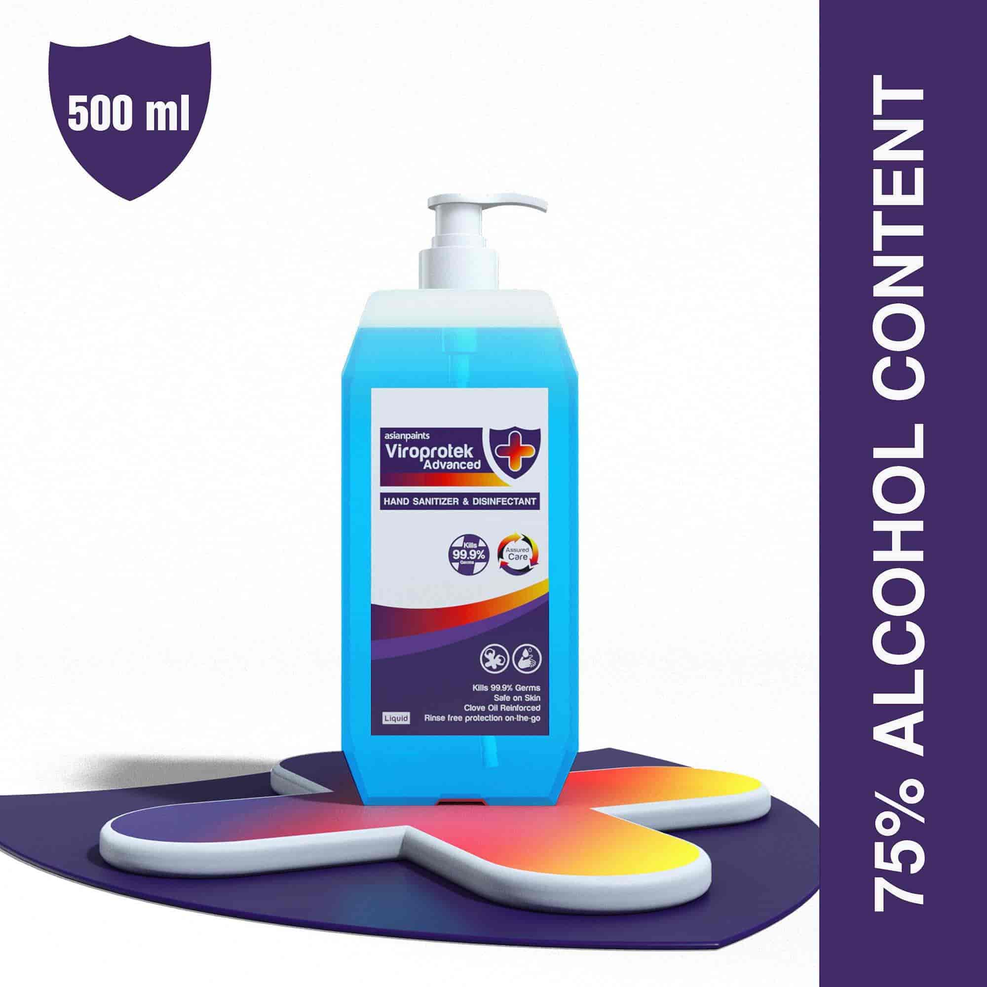 Asian Paints Viroprotek Advanced Hand Sanitizer 500ml Hand Sanitizer LabEasy Saki Naka Mumbai Maharashtra