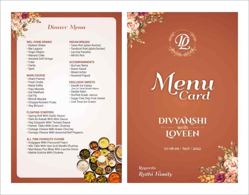 Menu Card in Buldhana - Stylish, Elegant, Customizable Designs ...