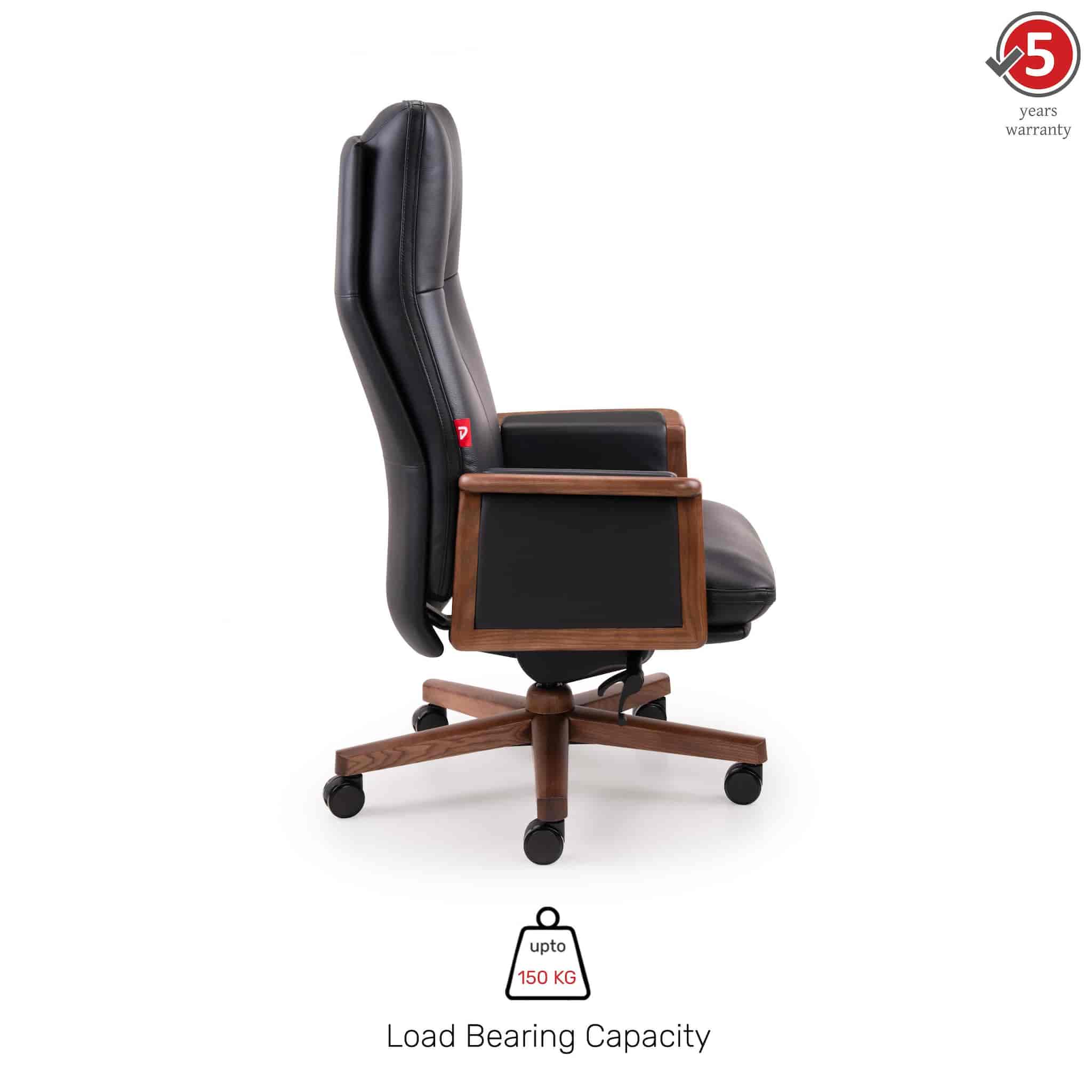 Durian Leather Black Corporate Office Chairs - Durian Leather Black ...