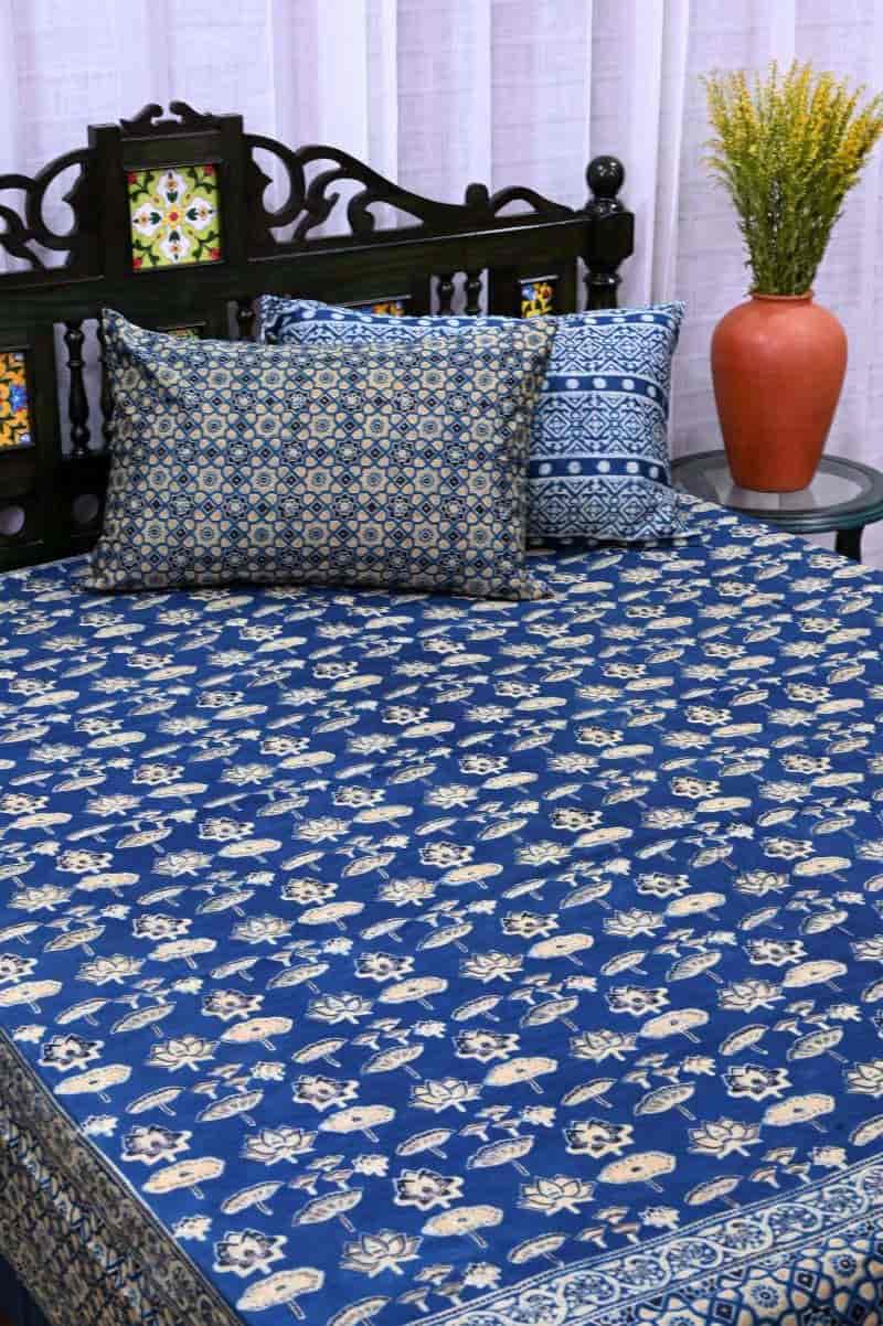 Wine Cotton Floral Bed Sheet - Wine Cotton Floral Bed Cloth Price ...