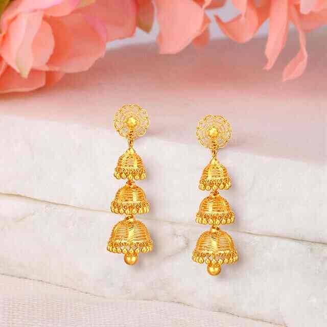 Gold Jhumka Price Starting From Rs 4 820 Gm. Find Verified Sellers in Pondicherry JdMart