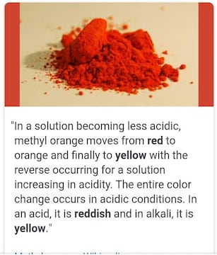 methyl orange solution formula