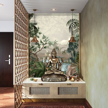 temple wallpaper design