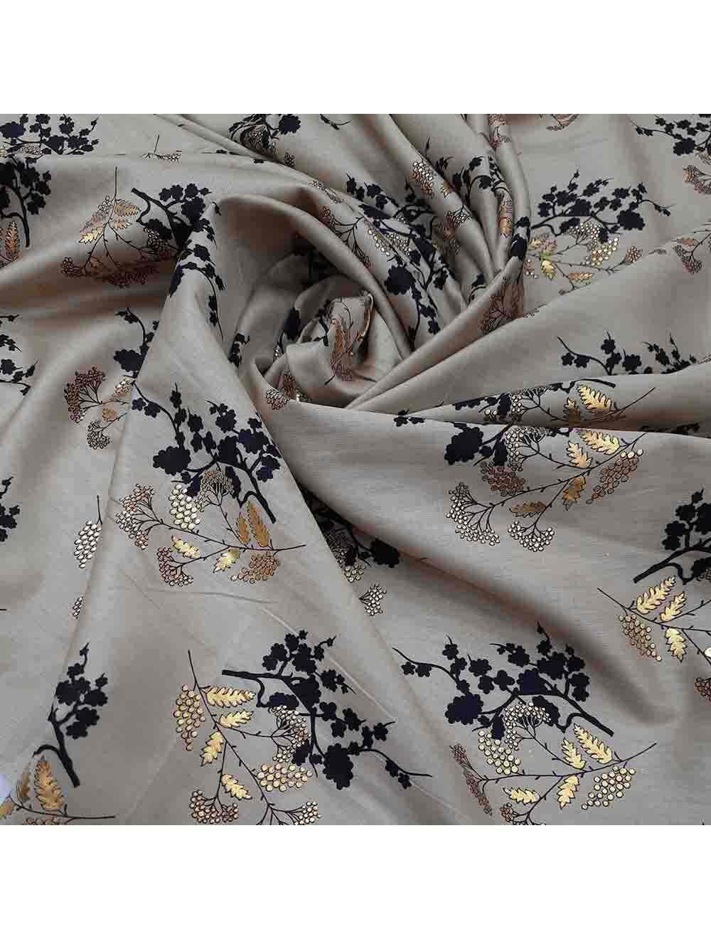 Foil print fabric store