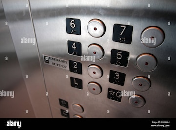 dover black button elevator