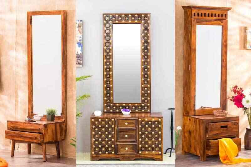 Segun wood dressing table price store