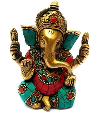 Multicolor Sitting Lord Ganesha Figure - Get Best Price from ...