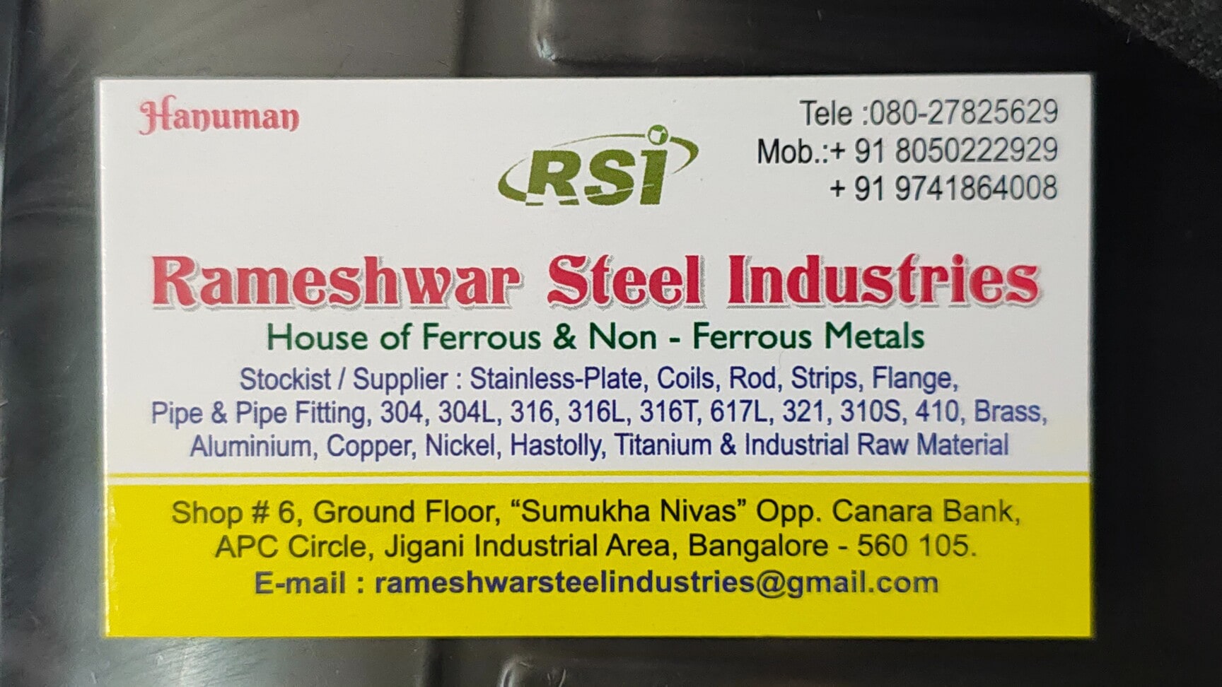Rameshwar Steel Industries in Jigani, Bangalore - Best Stainless Steel ...