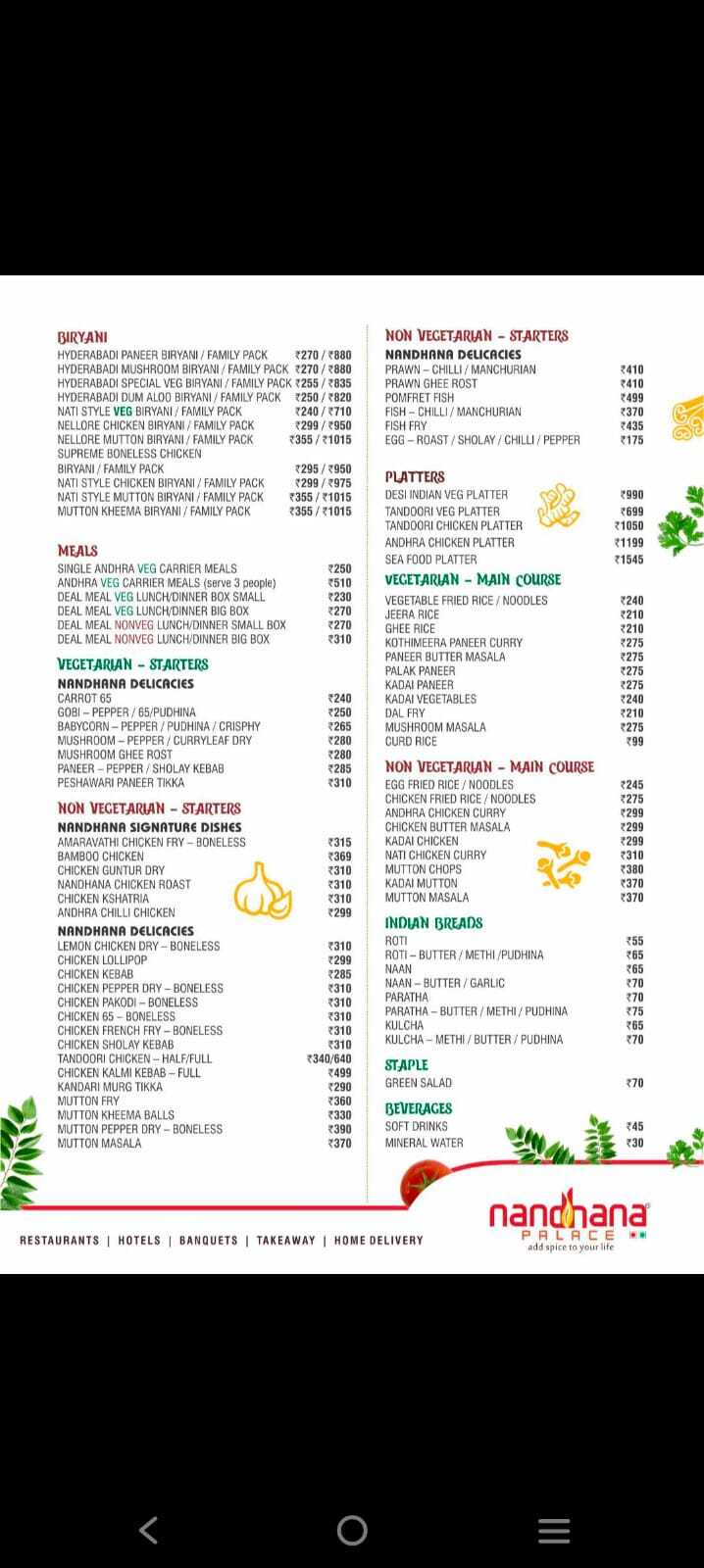 Nandhana Palace in Attibele,Bangalore - Best Restaurants in Bangalore ...