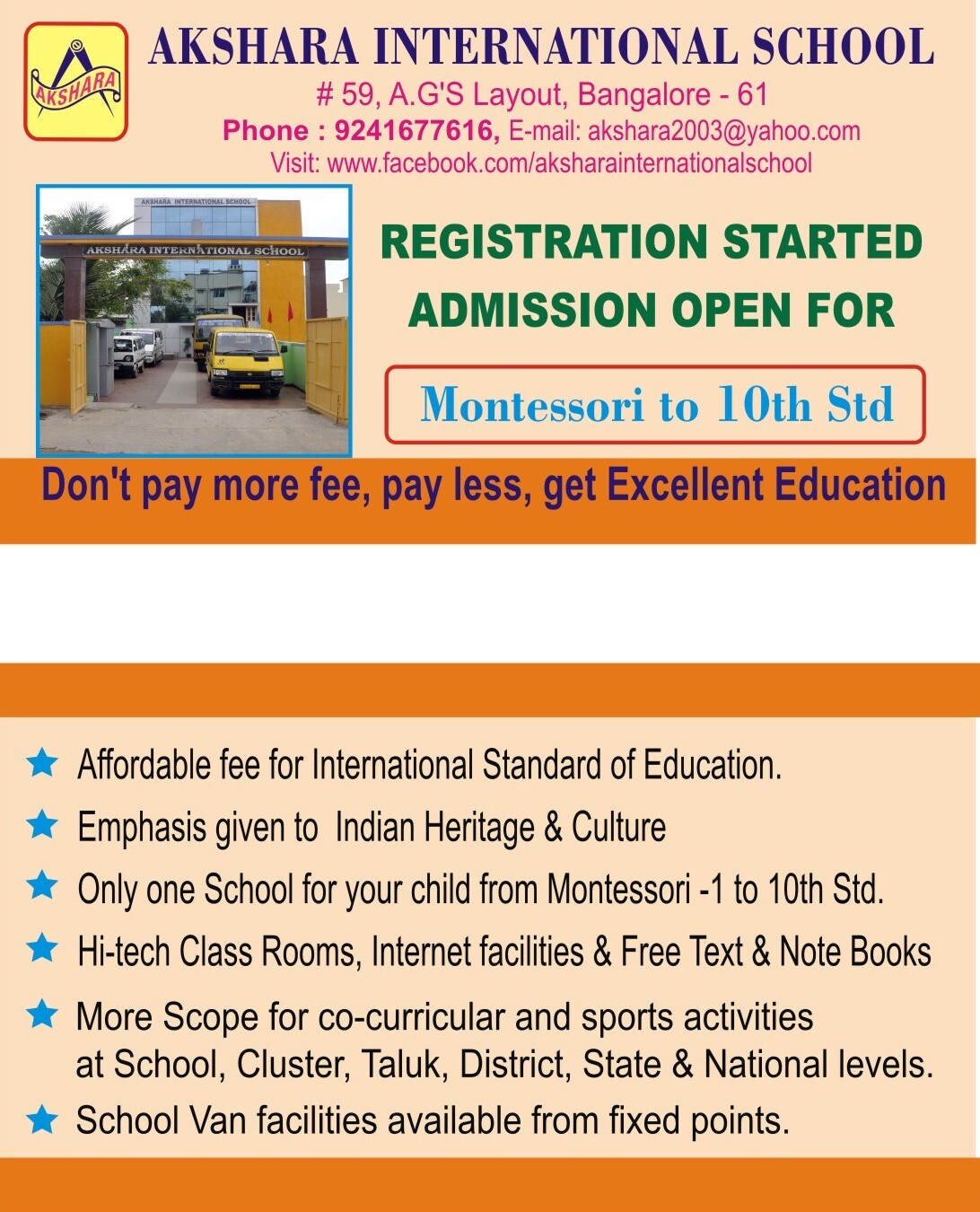 Akshara International School in Uttarahalli,Bangalore - Best CBSE ...