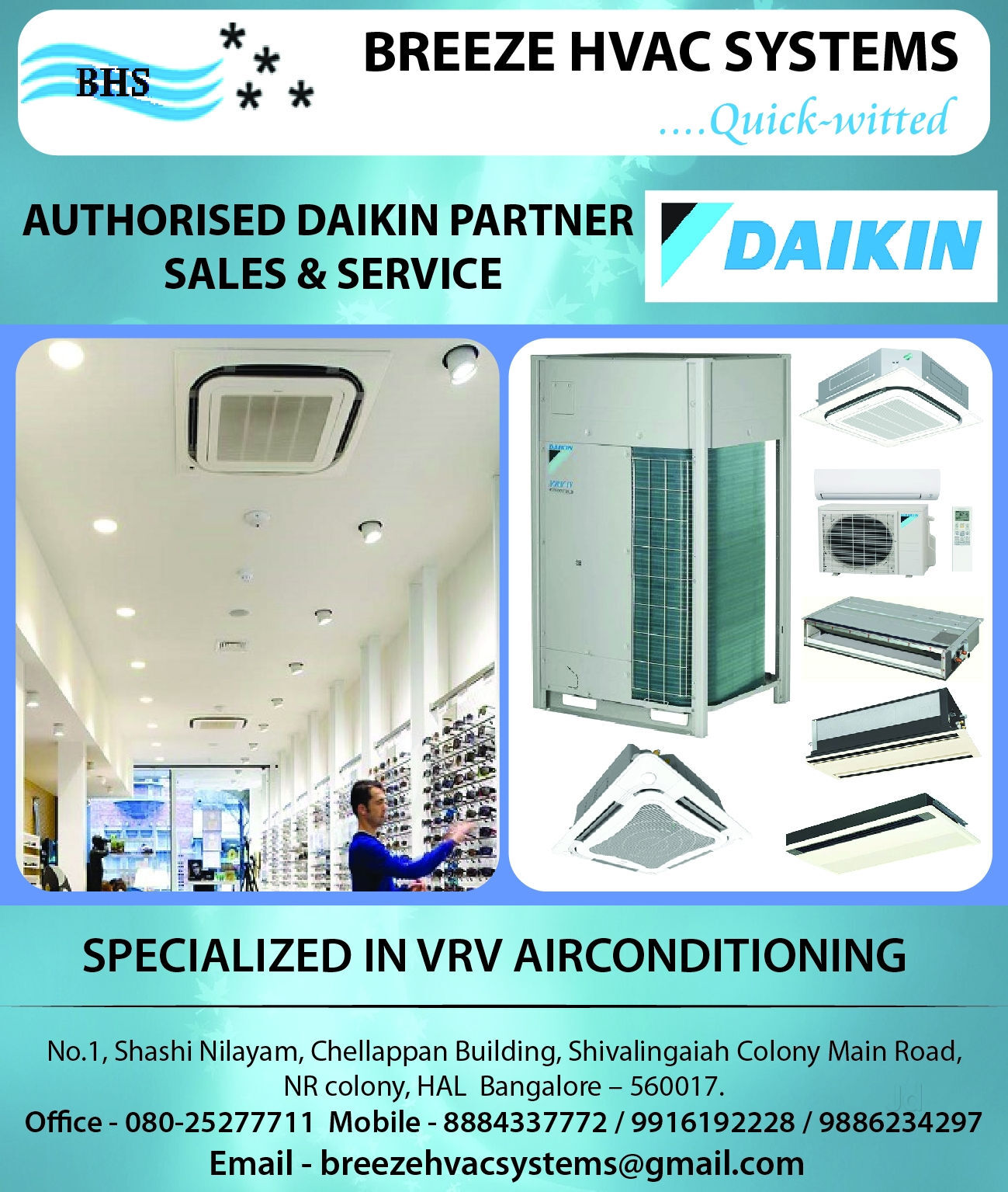 Breeze Hvac Systems in Old Airport Road,Bangalore - Best AC Dealers in ...