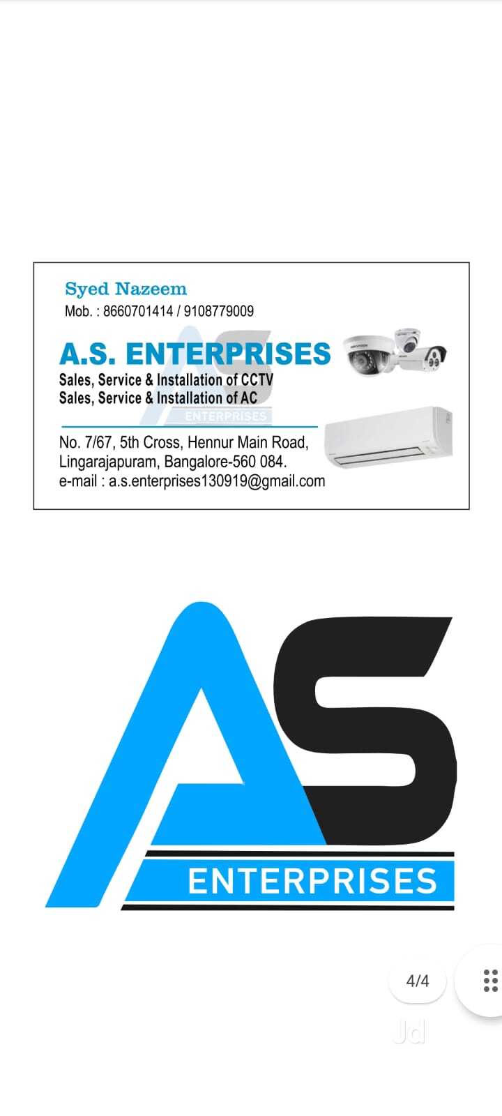 A.S Enterprises in Lingarajapuram,Bangalore - Best CCTV Installation ...