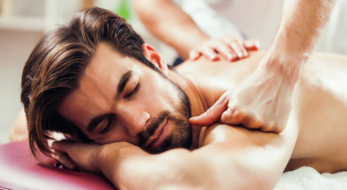 Mens body massage store