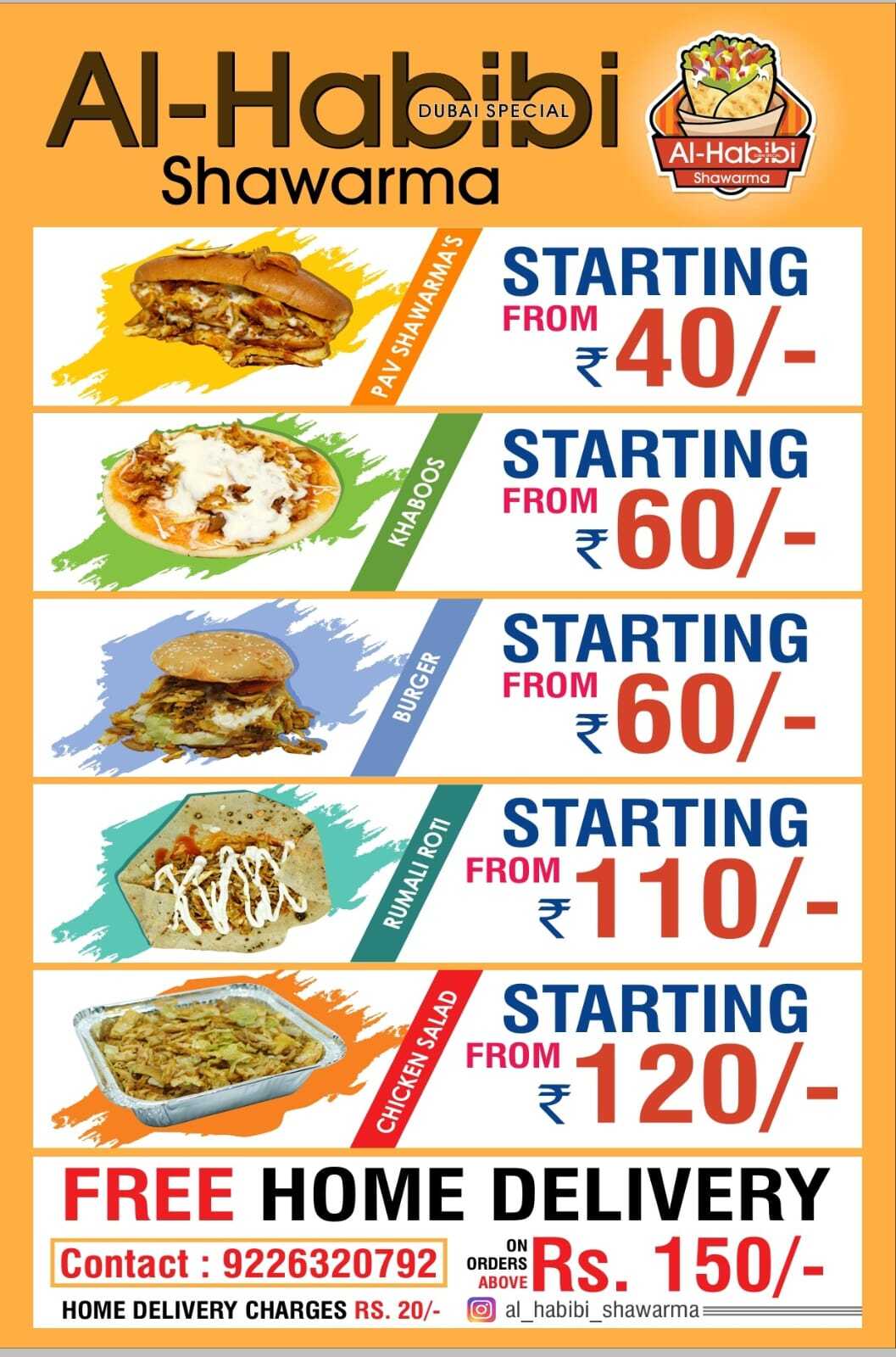 Al Habibi Shawarma in Avachit Pada,Bhiwandi - Order Food Online - Best ...