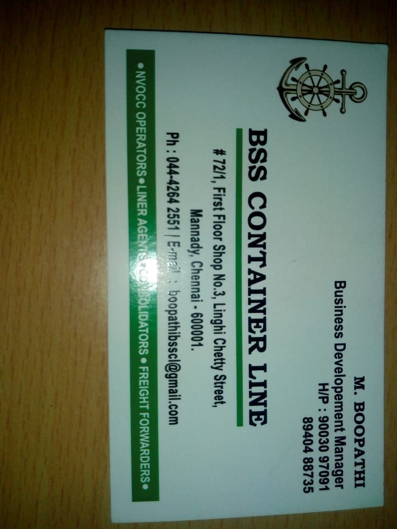 Bss Container Line in Mannady, Chennai - Best Transporters For ...