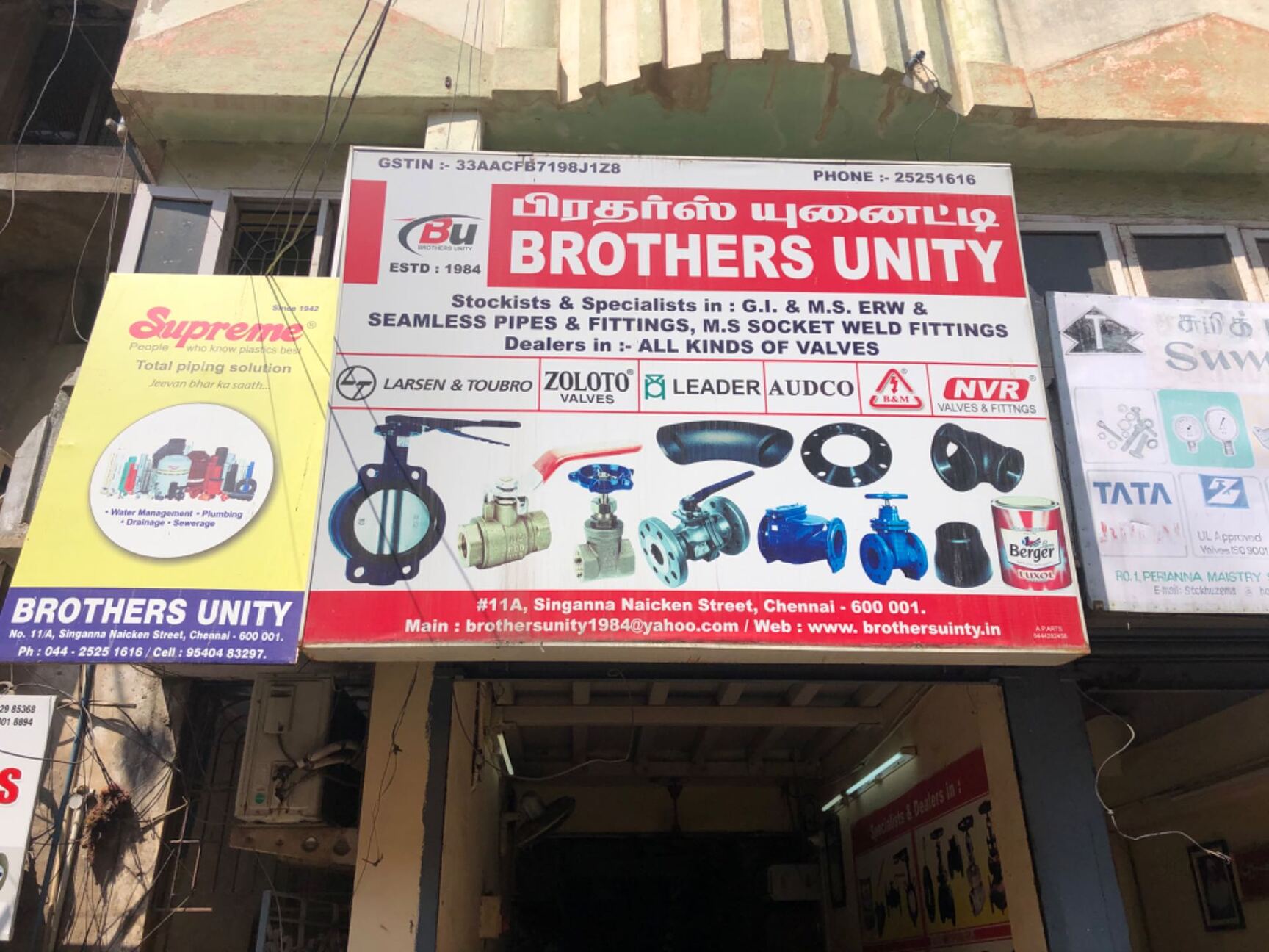 Brothers Unity in Parrys, Chennai - Best Ball Valve Dealers in Chennai ...