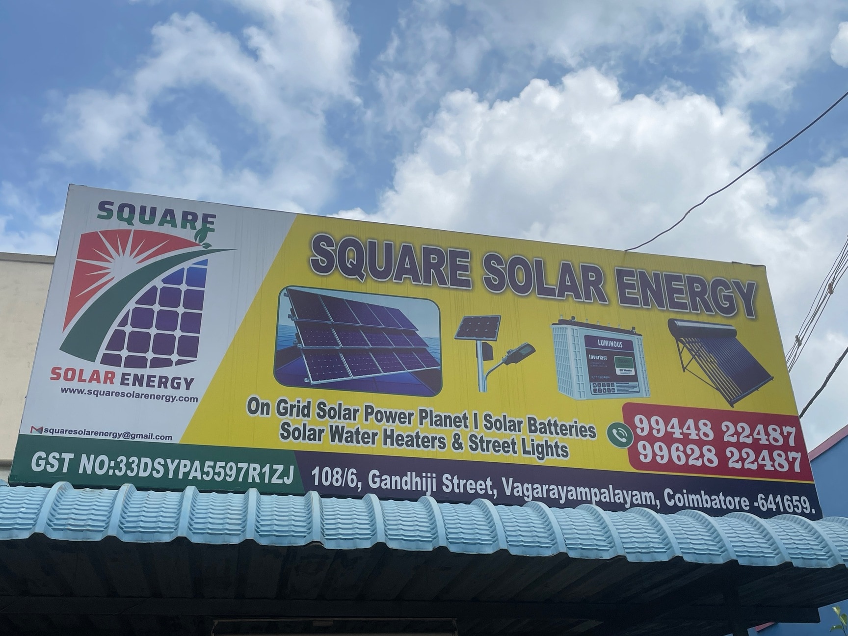 Square Solar Energy in Vaharayampalayam, Coimbatore - Best Solar Panel ...