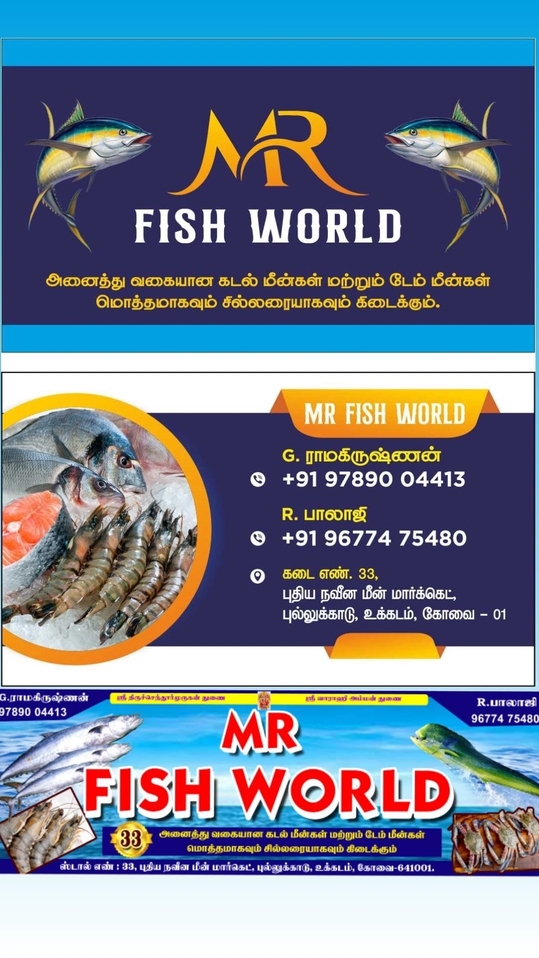 Mr Fish World in Ukkadam,Coimbatore - Best Fish Retailers near me in ...
