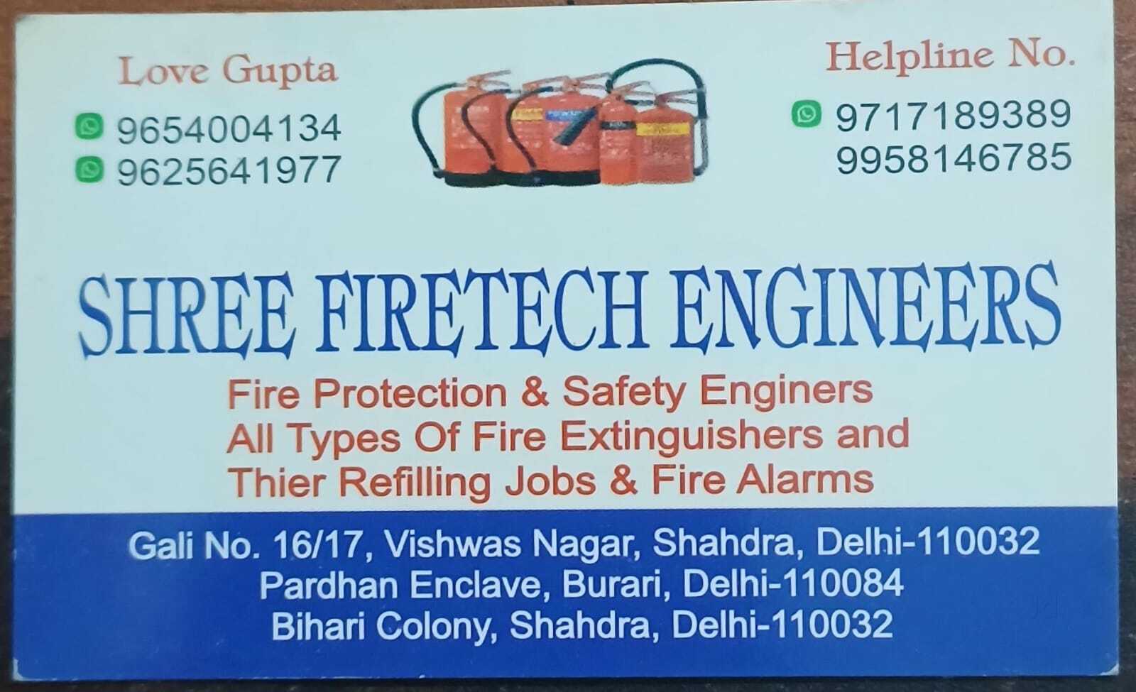 Shree Firetech Engineers in Shahdara, Delhi - Best Fire Extinguisher ...