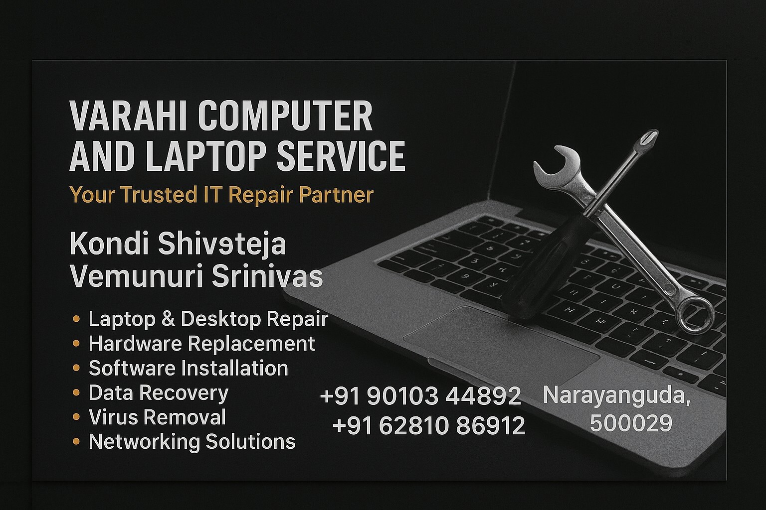 Varahi Computer & Laptop Service in Ymca-narayanguda,Hyderabad - Best ...