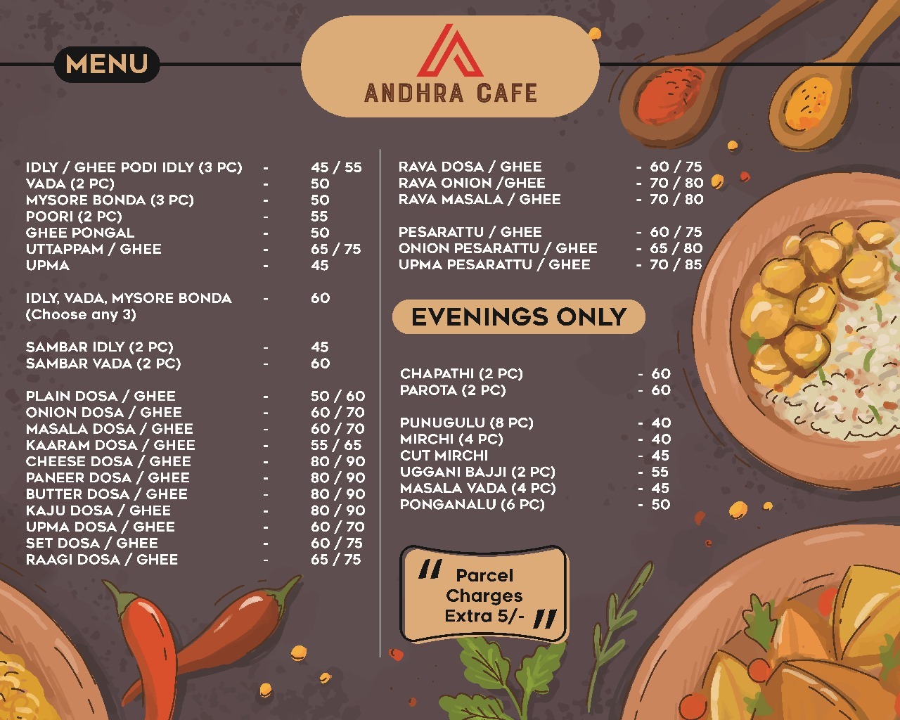 Andhra Cafe in Miyapur,Hyderabad - Order Food Online - Best South ...