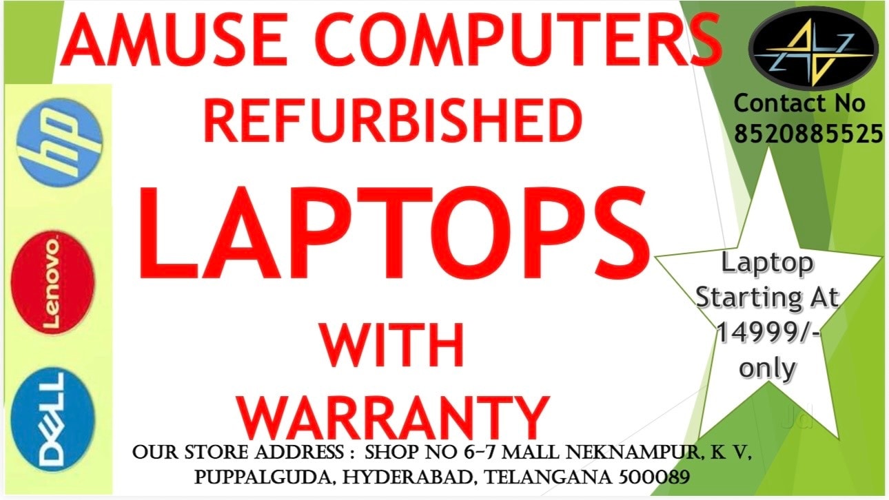 Amuse Computers Laptop Repair - Refurbished Laptops in Narsingi ...