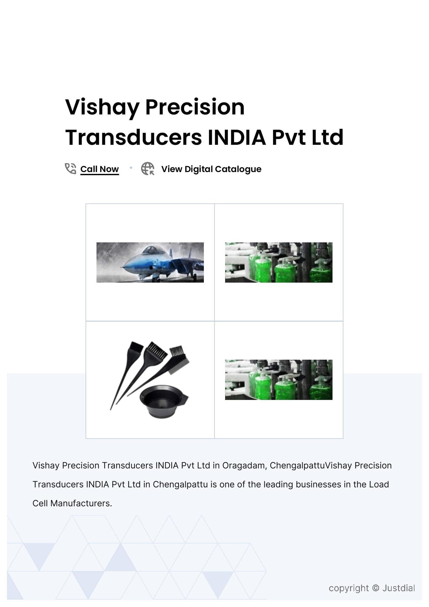 Vishay Precision Transducers INDIA Pvt Ltd in Oragadam, Chengalpattu ...