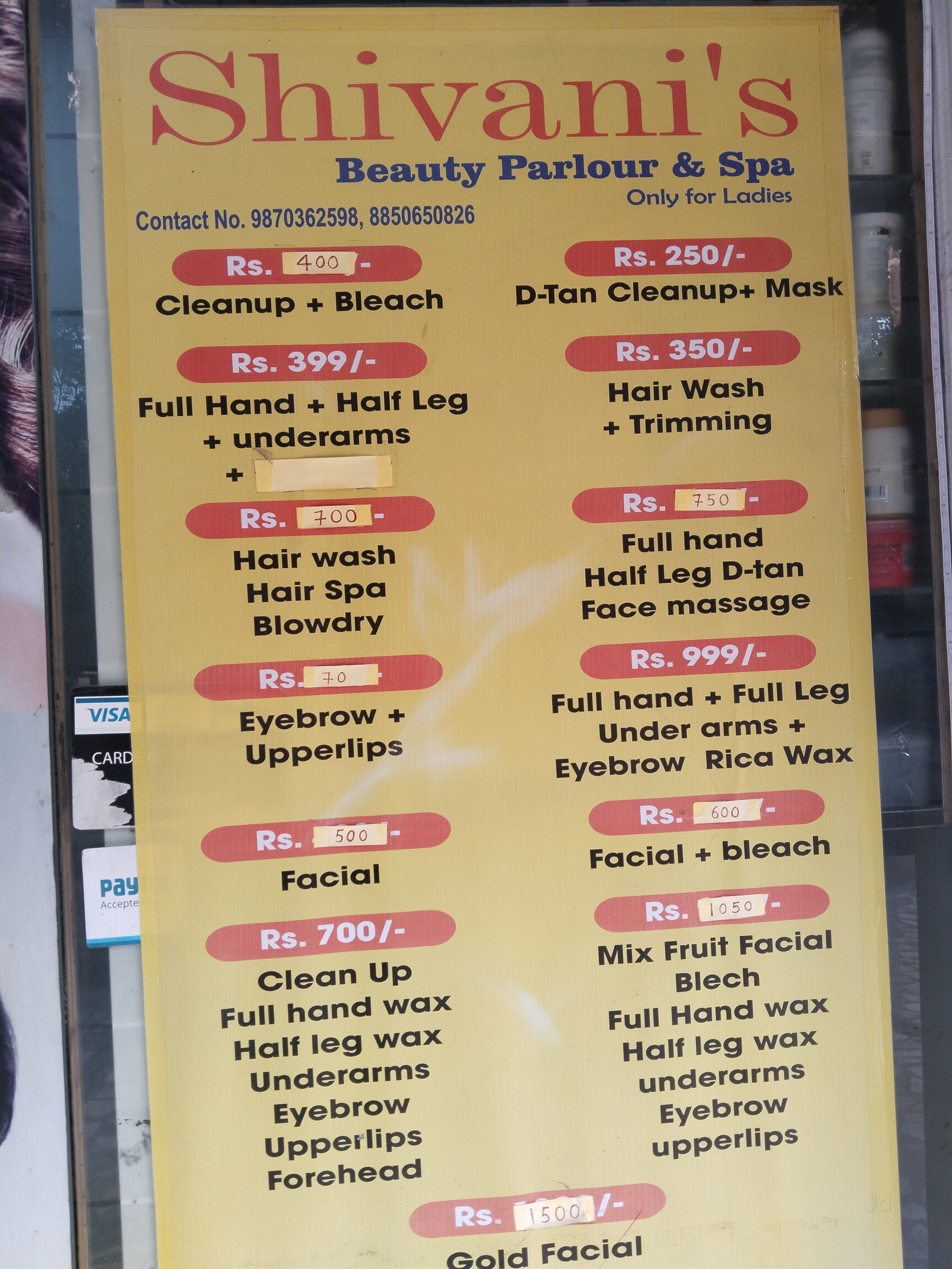 Beauty parlour near me for ladies with price store