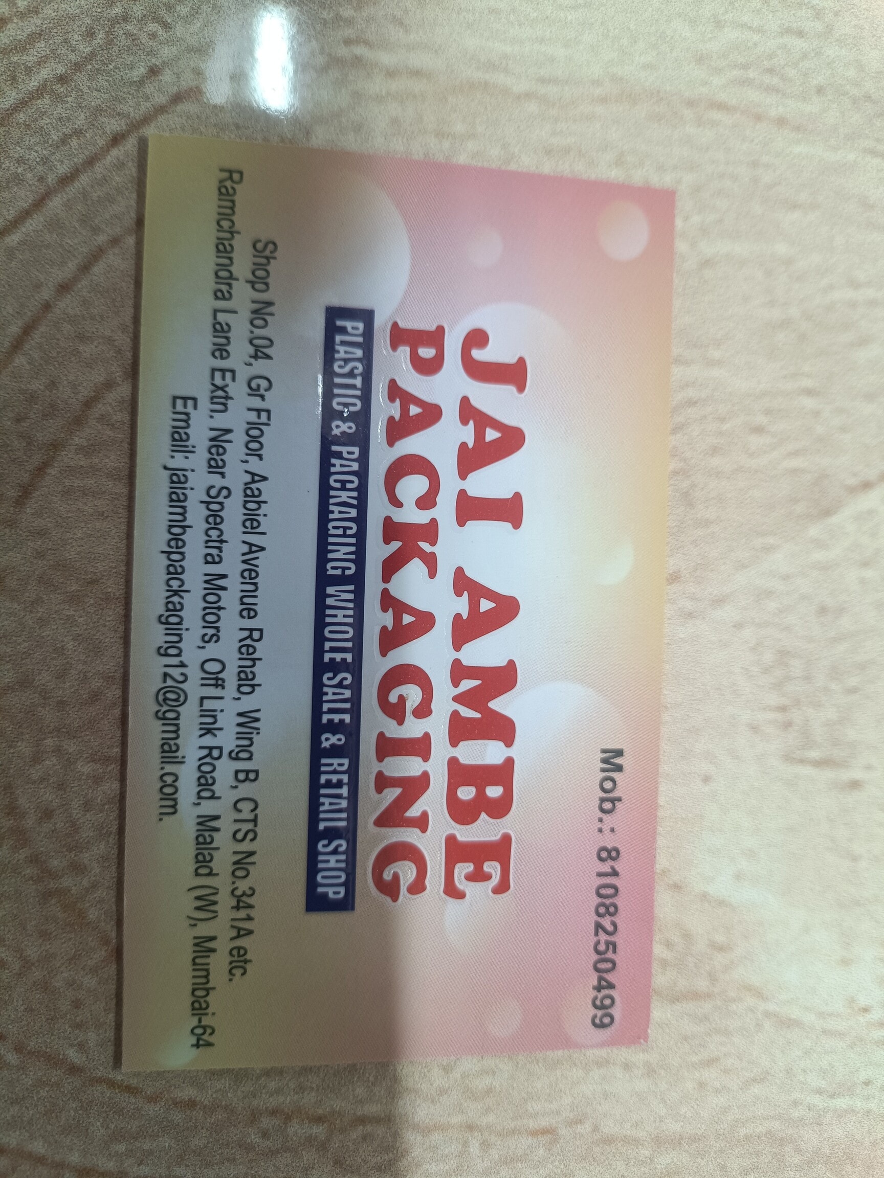 Jai Ambe Packaging in Kanchpada-Malad West, Mumbai - Best Packaging ...