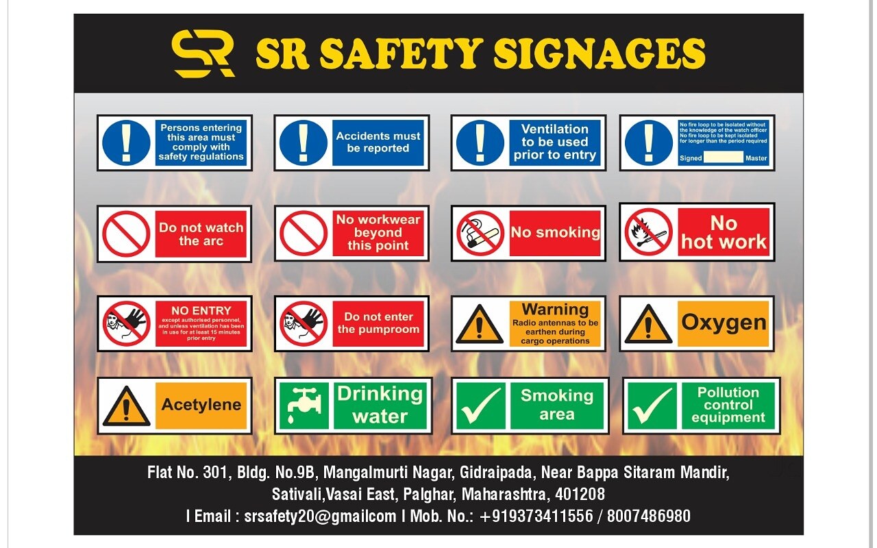 S R Safety Signages in Vasai East, Palghar - Best Sign Board ...