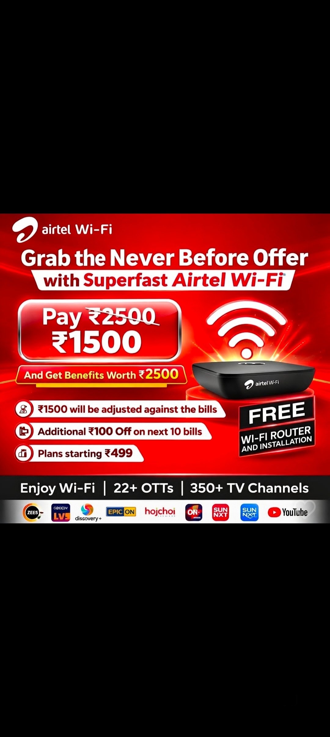Airtel wifi connection in Naidunagar,Mysore - Best Internet Service ...