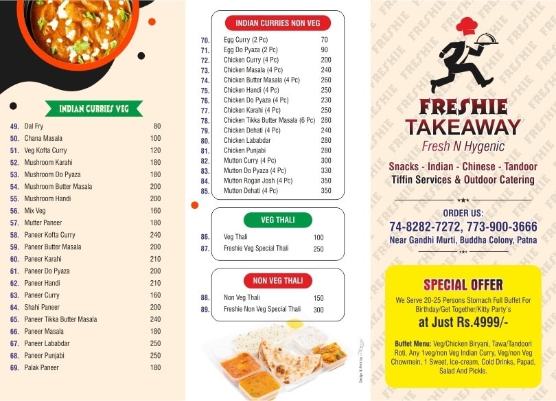 Freshie Takeaway in Buddha Colony,Patna - Order Food Online - Best Take ...