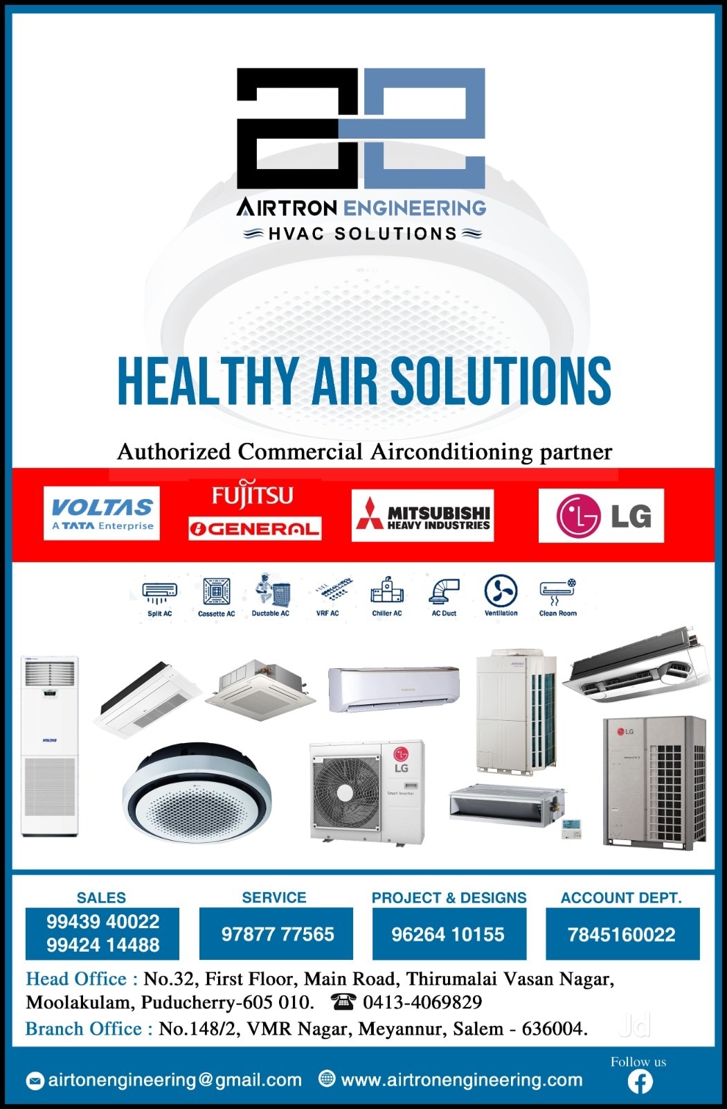 Airtron Engineering in Moolakulam,Pondicherry - Best AC Dealers near me ...