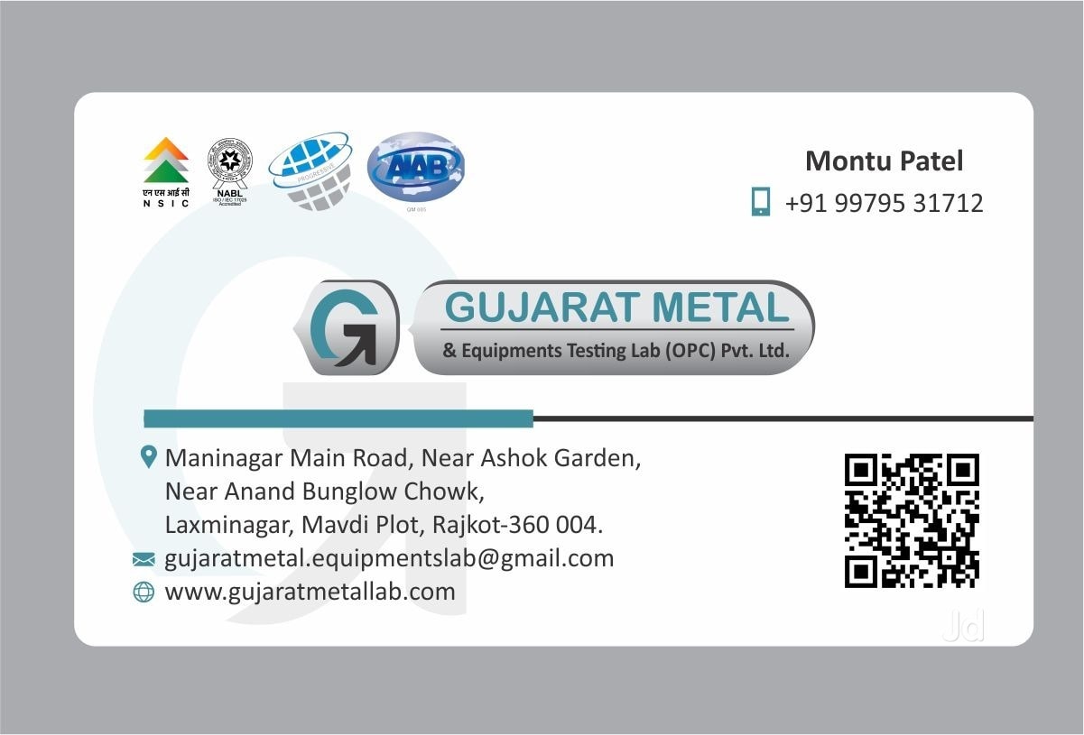 GUJARAT METAL & EQUIPMENTS TESTING LAB (OPC) PRIVATE LIMITED in Anand ...