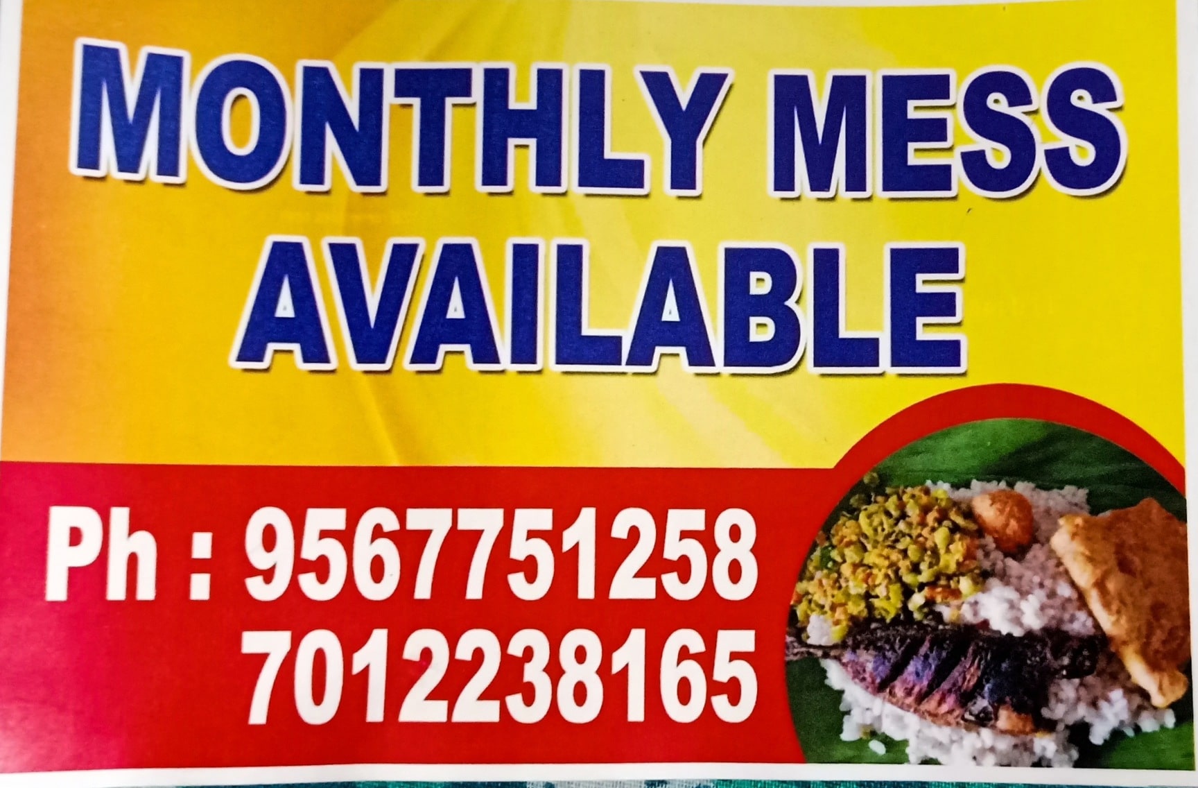 Book Monthly Mess & Home Stay & Home Delivery Available in Kulathoor ...