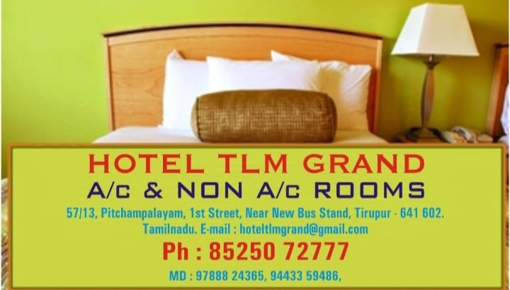 Book Hotel Tlm Grand in Poolampatti,Tirupur - Best Lodging Services ...