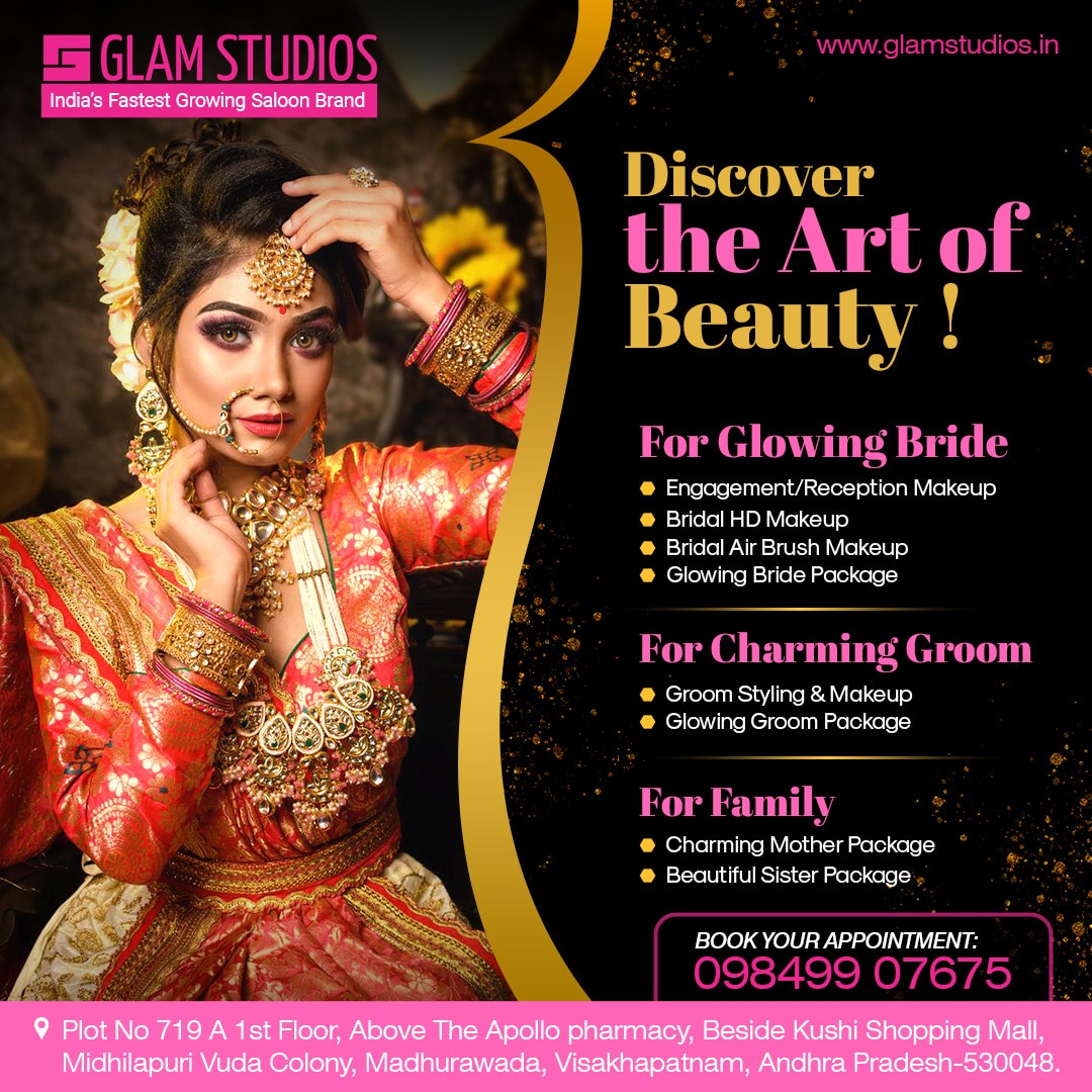 Glam Studios in Madhurawada,Visakhapatnam - Beauty Parlours near me in ...
